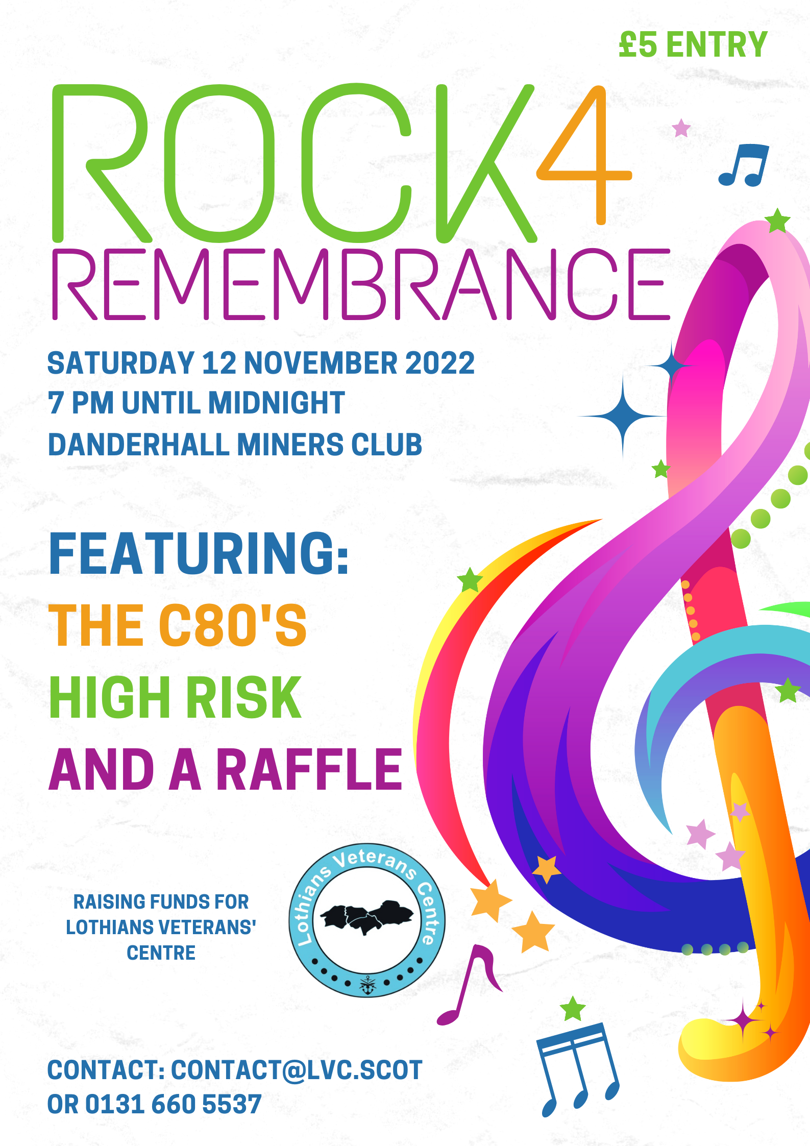 Rock 4 Remembrance - Lothians Veterans Centre